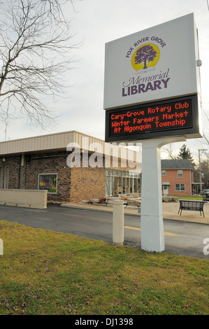 Small town American Library Stock Photo - Alamy