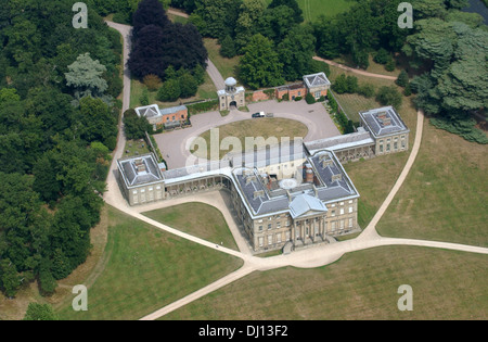 Aerial view Attingham Park & Hall in Shropshire Uk Stock Photo - Alamy