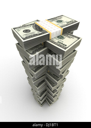 Tower of money Stock Photo - Alamy
