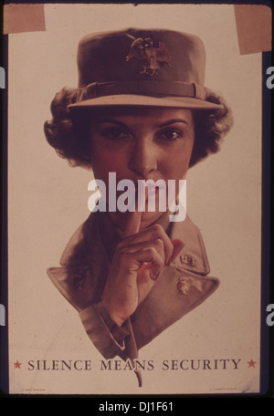 American, Silence Means Security: Careless Talk, WW2 Public Information ...