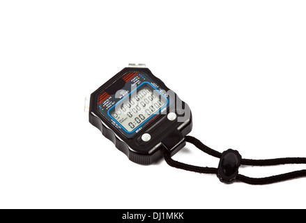 Digital chronometer isolated on white background. 3D illustration Stock ...