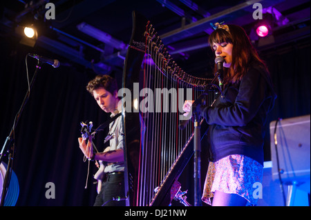 Young welsh musician and harpist GEORGIA RUTH performing live Stock ...