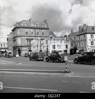 1950s, historical, Barnstaple, Devon, England, UK showing in the middle ...