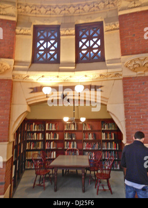 The north end reading room at Furness Library, designed by architect ...