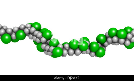 poly(vinyl chloride) plastic (PVC), chemical structure. Used in ...