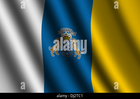 The Canary Islands flag Stock Photo - Alamy