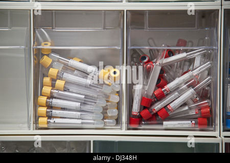 NHS drugs and equipment storage units containing a variety of medical ...