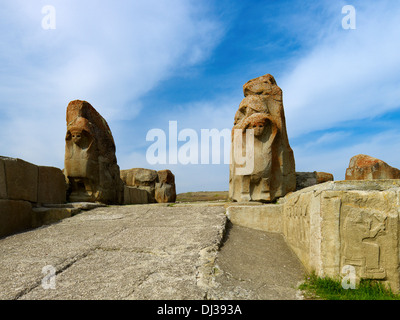 Alaca Hoyuk Sphinx Gate Hittite monumental relief sculpted orthostat ...