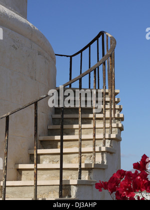 Steps and handrail at base of lighthouse Stock Photo - Alamy
