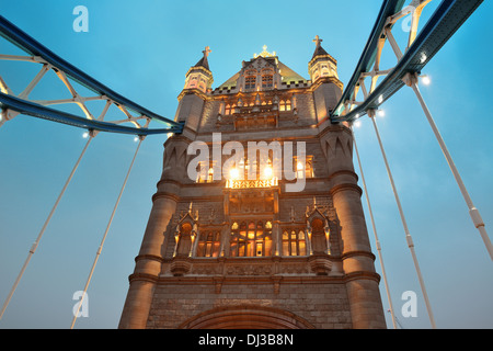 Tower Bridge closeup in London Stock Photo - Alamy
