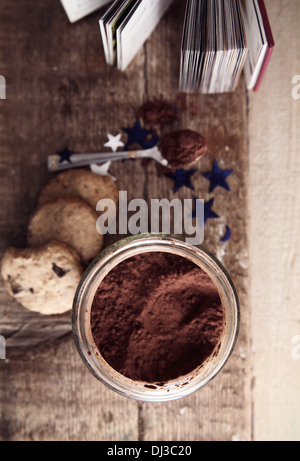 Warm toned background image of homemade healthy food on autumn dinner ...