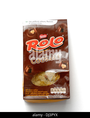 Packet of Nestle Rolo biscuits Stock Photo - Alamy