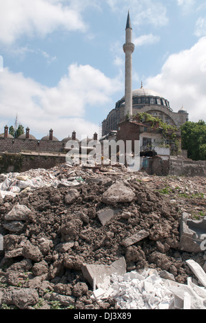 Bulldozed area of sullukule where romainies used to live Stock Photo ...