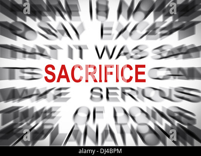 Dictionary word sacrifice Stock Photo: 59687859 - Alamy