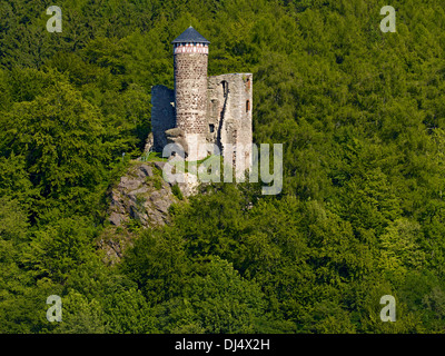 The Hallenburg over Steinbach-Hallenberg, Thuringia, Germany Stock ...