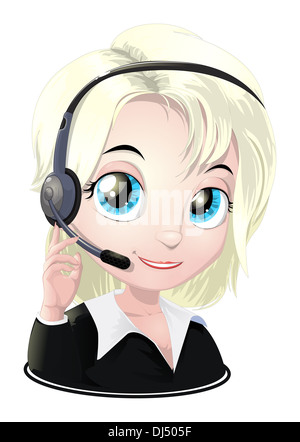 Service Operator Icon Stock Photo - Alamy
