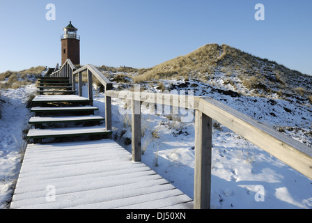 lighthouse at the red cliff on sylt Stock Photo - Alamy