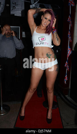 Angel Long Paul Raymond Party at Platinum Lace club London, England - 01.06.12 Stock Photo - Alamy