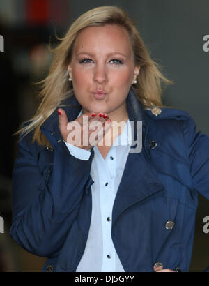 Charlotte Adams at the ITV studios London, England - 06.06.12 Stock ...