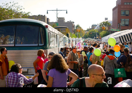 New York Transit Museum bus Stock Photo - Alamy