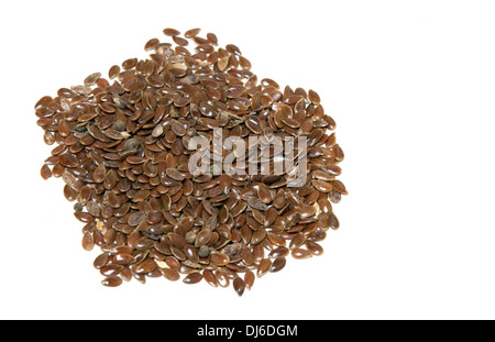 close up of flax seeds isolated on white background Stock Photo - Alamy