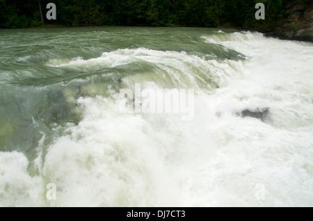 Waterfall, Rearguard Falls Provincial Park, Fraser River, British ...