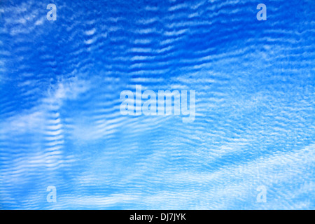 Textured clouds in the blue sky Stock Photo - Alamy