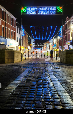Preston Christmas Lights Stock Photo - Alamy