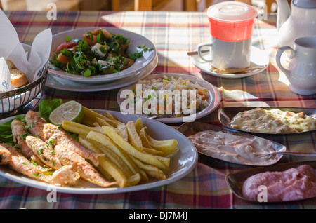 Outdoor Meze Lunch Stock Photo - Alamy