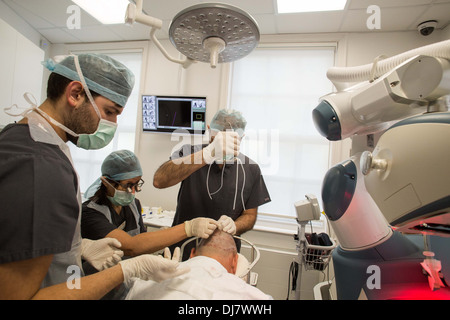 ARTAS robotic hair transplant machine being used at Farjo Hair ...