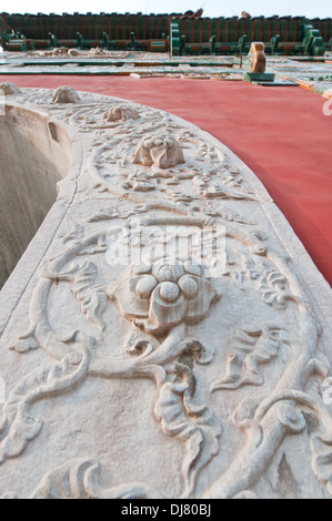 Gating style arch called Paifang or pailou in Beijing Guozijian ...