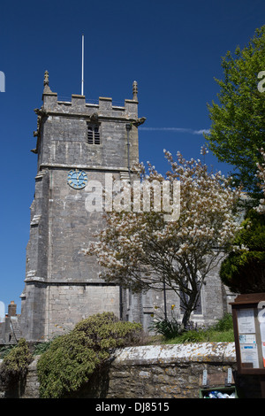 Exterior of St Edwards Church, Corfe Castle, Dorset, England, UK Stock ...