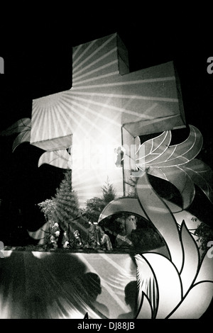 Birth of Jesus. Christmas nativity scene. Manager and star Stock Photo ...