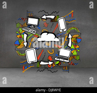 Colorful Flowchart Diagram Stock Photo - Alamy