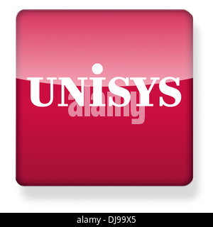 Unisys logo as an app icon. Clipping path included Stock Photo - Alamy