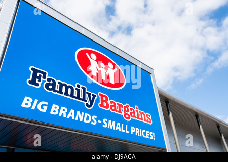 Family Bargains store Stock Photo - Alamy