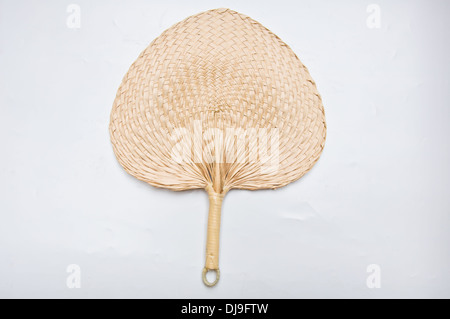 handmade fan from nature on white background Stock Photo - Alamy