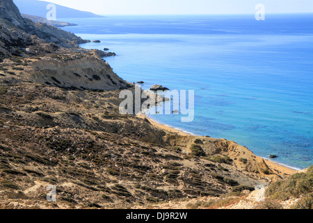 Red beach, Matala; Crete, Greece Stock Photo - Alamy