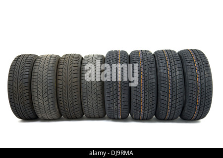 A set of new winter tyres Stock Photo - Alamy