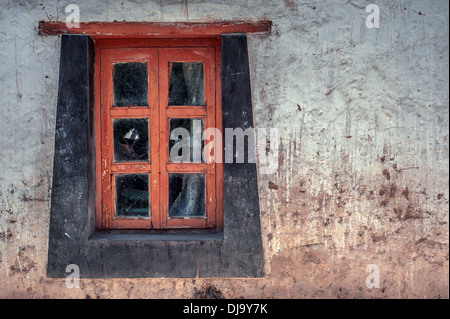 Old Indian village house / window detail. Andhra Pradesh. India Stock ...