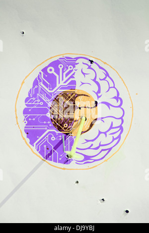 Archery Board, Shooting Targets, Human Brain Concept Stock Photo - Alamy