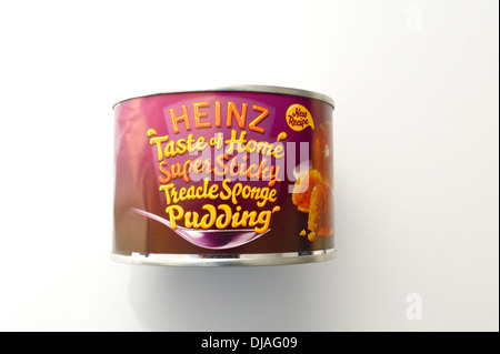 Tin of Heinz super sticky treacle sponge pudding Stock Photo - Alamy
