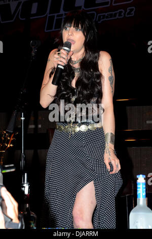 Juliet Simms 'The Voice' meet & greet event and concert, held at Parx ...