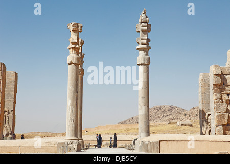 Persepolis ancient pillars Stock Photo - Alamy