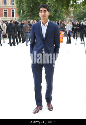 Dev Patel London Fashion Week: Burberry Spring/Summer 2012 Fashion Show ...