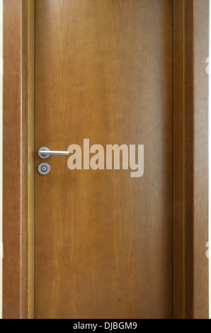 Lock of front door without key Stock Photo - Alamy