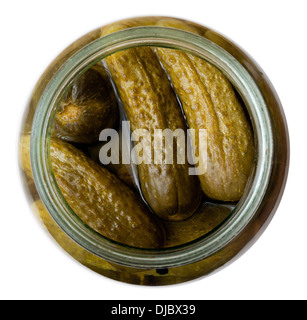 Salted pickled cucumbers on a plate Stock Photo - Alamy
