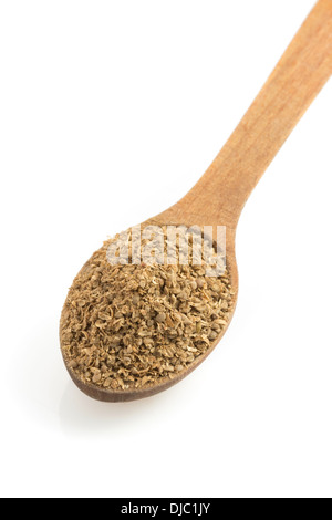 coriander powder and spoon isolated on white background Stock Photo - Alamy
