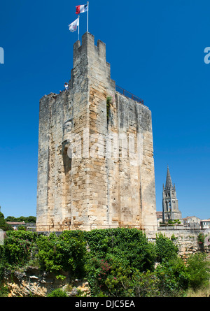 monolithic church in French village Saint Emilion France Stock Photo ...