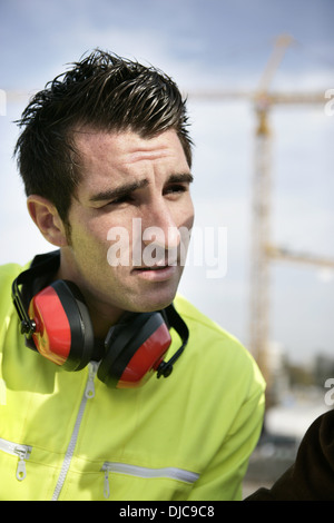 Foreman overseeing project Stock Photo - Alamy